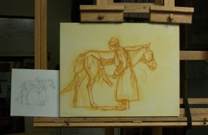 horse painting – Susan Fox, American Artist