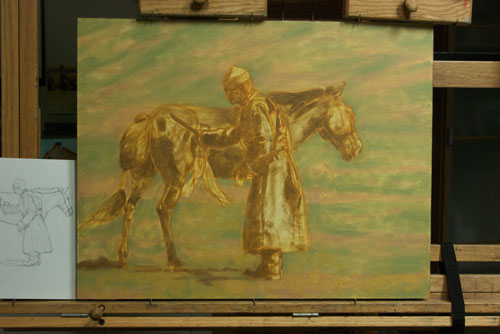 horse painting – Susan Fox, American Artist