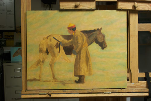 horse painting – Susan Fox, American Artist