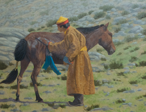 horse painting – Susan Fox, American Artist