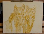 horse painting – Susan Fox, American Artist