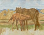 horse painting – Susan Fox, American Artist